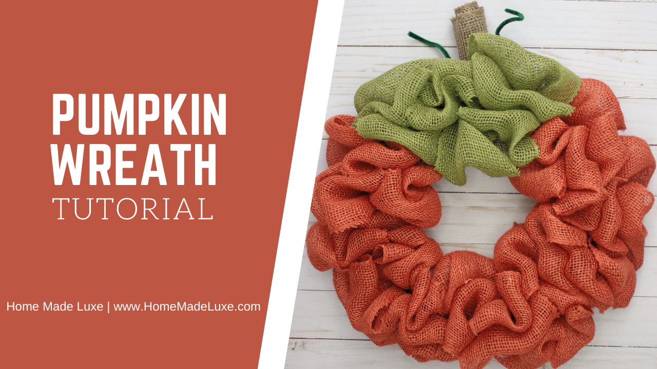 DIY Pumpkin Wreath – Home Made Luxe
