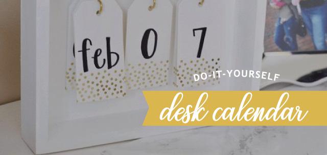 DIY Calligraphy Calendar – Home Made Luxe