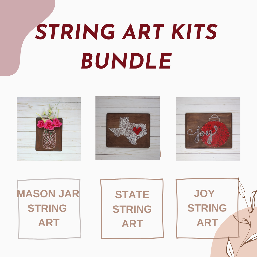 String Art Craft Kit Bundle (3 Kits for the Price of 2!) – Home Made Luxe